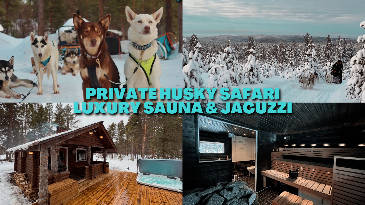 Private Husky Safari with luxury sauna & jacuzzi – Happy Huskies